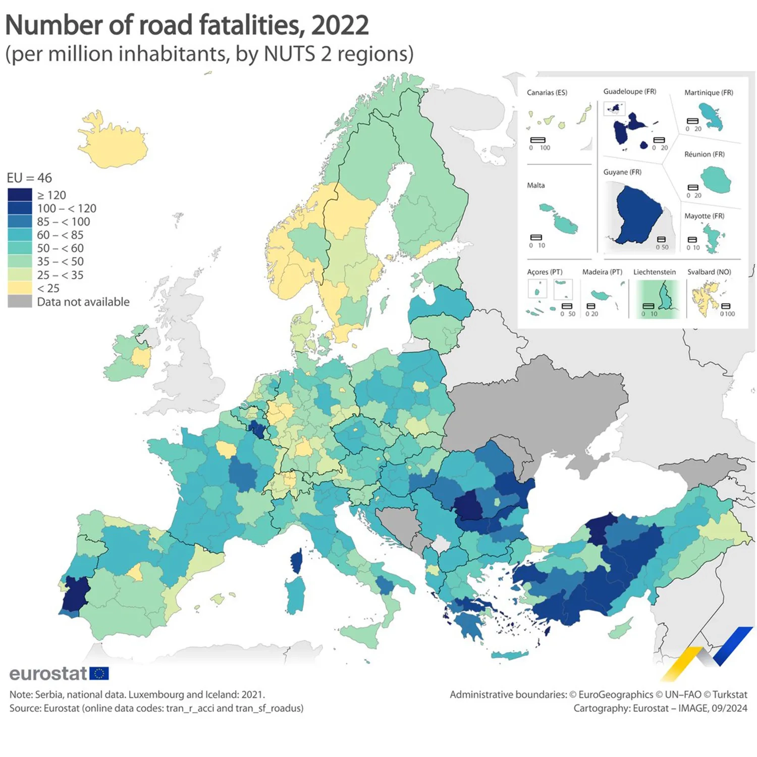 Mapping Road Fatalities in the EU - Voronoi